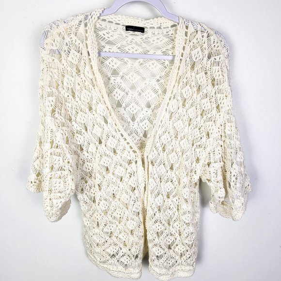 Moda International | Sweaters | Moda International Open Crochet ...